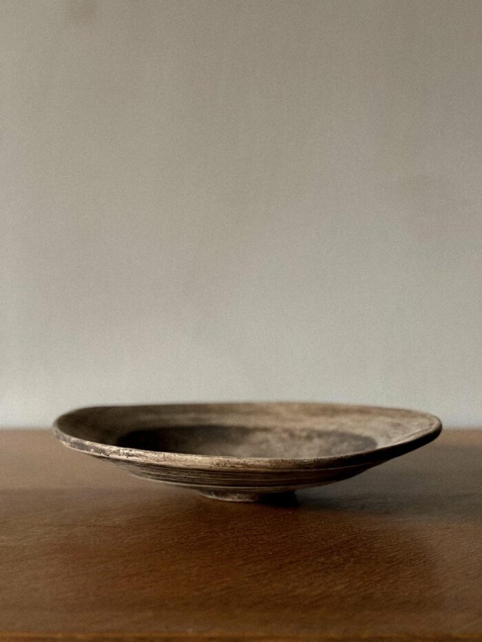 Antique Wooden Plate, Wabi Sabi Style, Scandinavia, 1800s - Bruksmann
