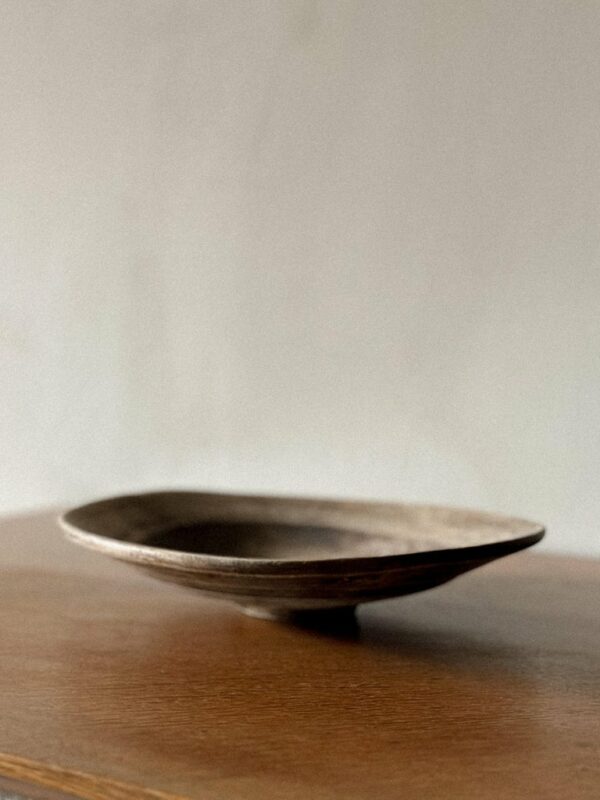 Antique Wooden Plate, Wabi Sabi Style, Scandinavia, 1800s - Bruksmann