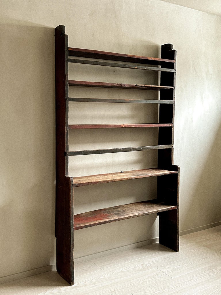 Antique Pine Book Shelf, Wabi Sabi , Scandinavia 1800s - Bruksmann