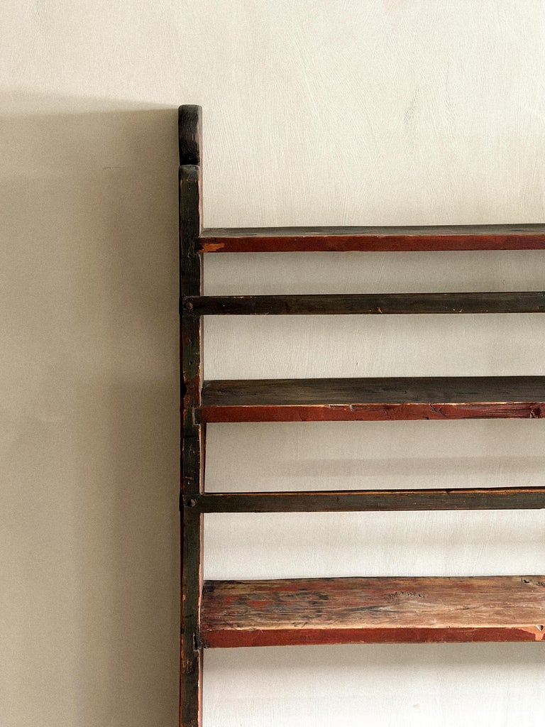 Antique Pine Book Shelf, Wabi Sabi , Scandinavia 1800s - Bruksmann