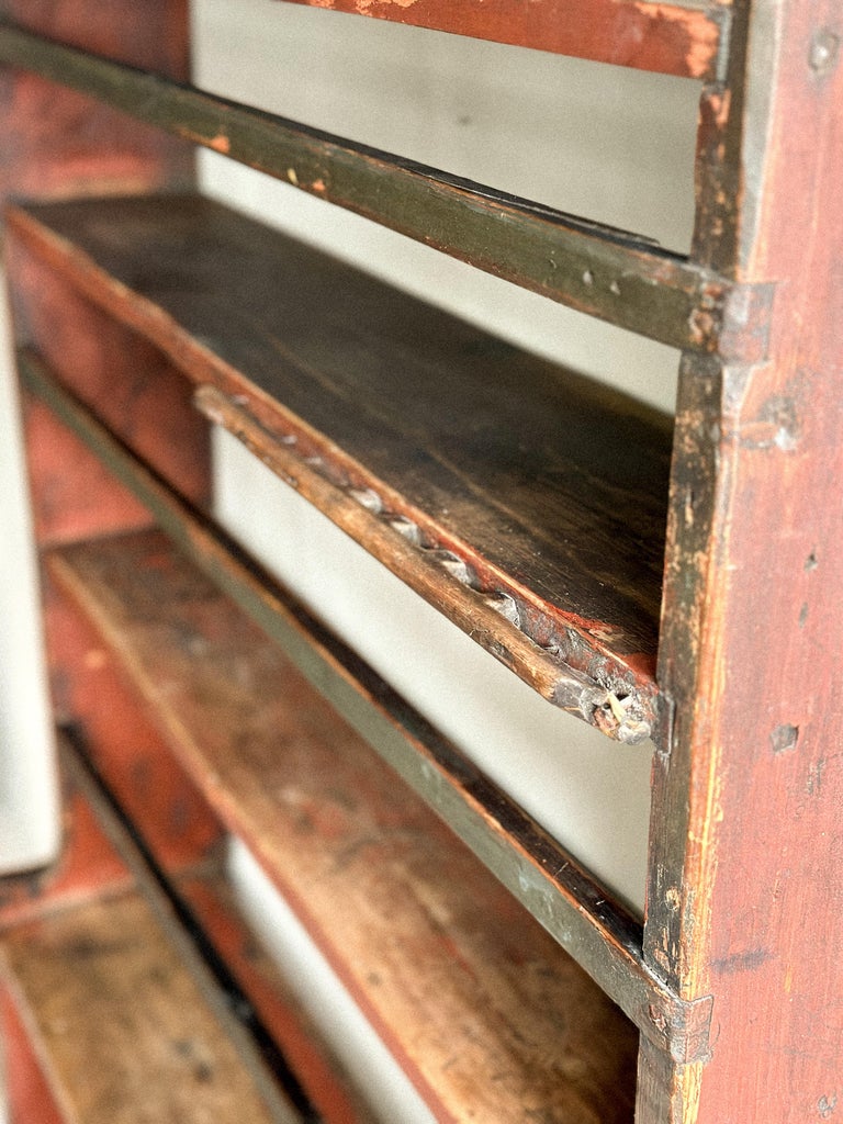 Antique Pine Book Shelf, Wabi Sabi , Scandinavia 1800s - Bruksmann