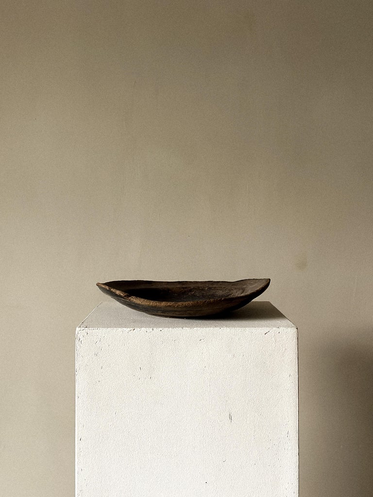 Antique Wabi Sabi Wooden Plate, Scandinavia c. 1800s - Bruksmann